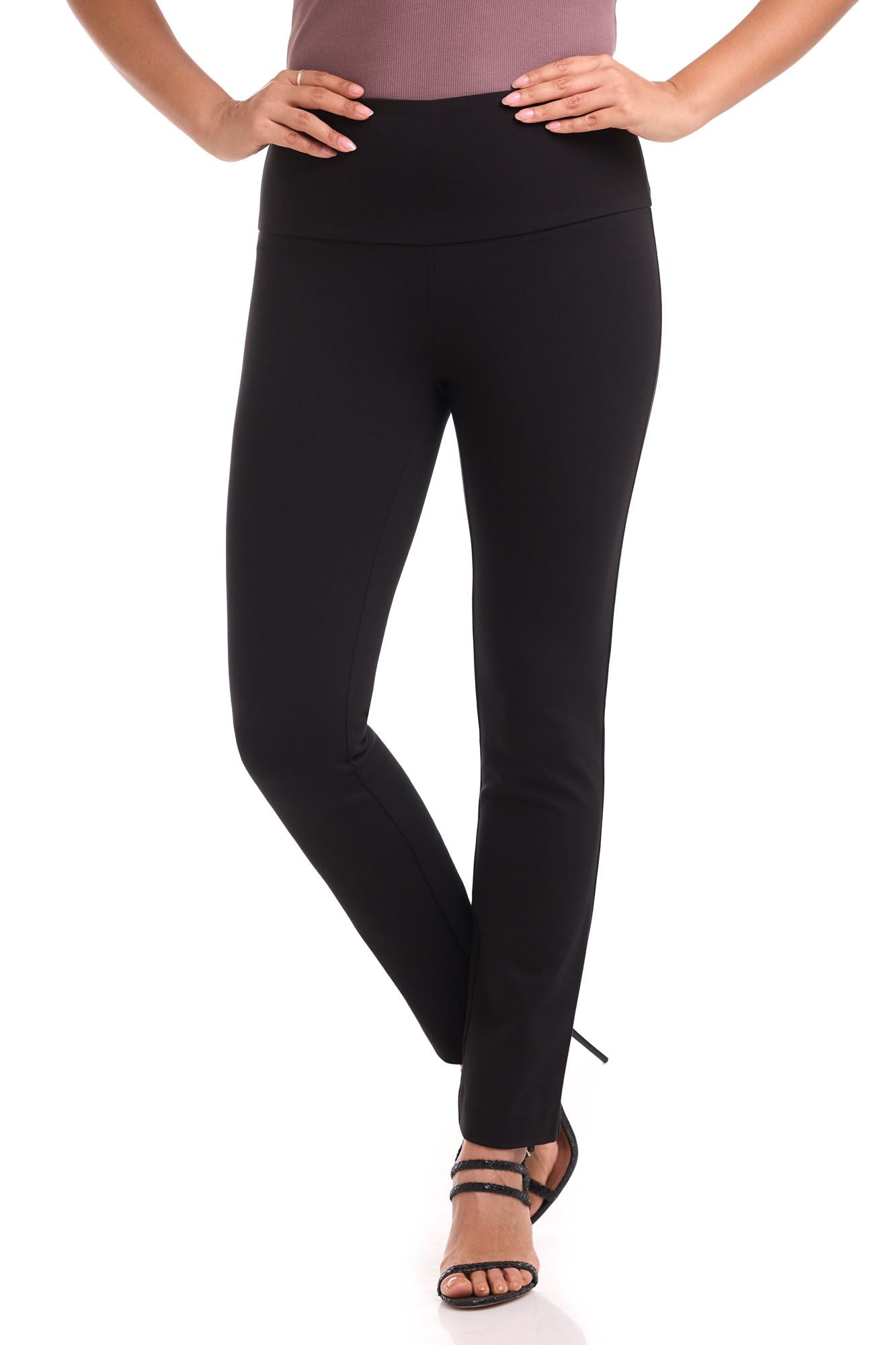 Rekucci Secret Figure Slim Leg Pant with Wide Waist